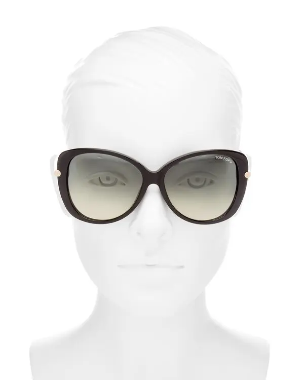 TOM FORD Linda Oversized Sunglasses, 59mm