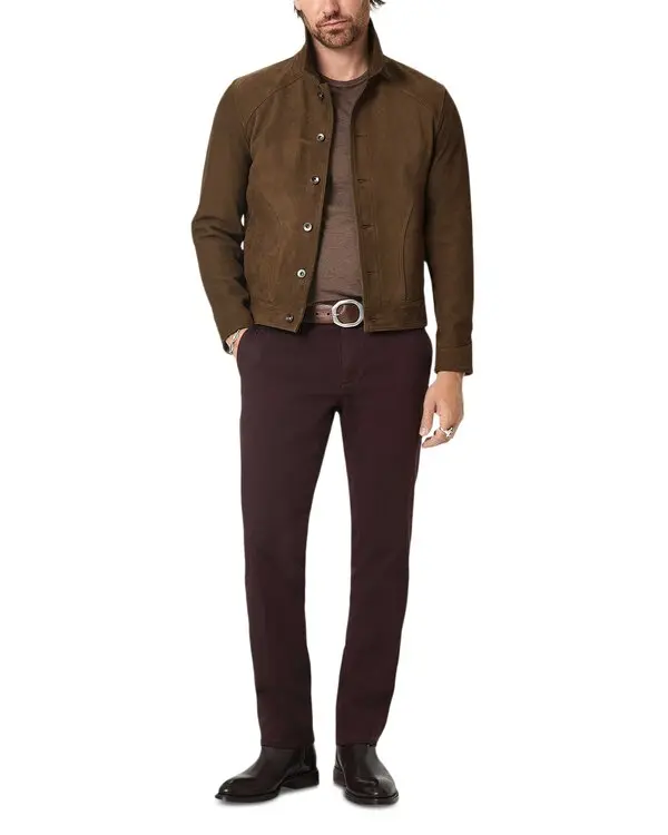 John Varvatos Douglas Seamed Leather Jacket