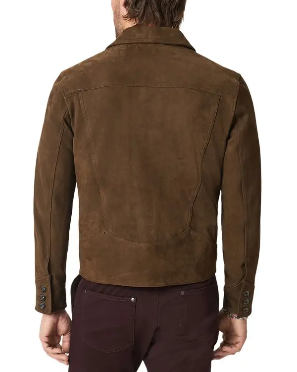 John Varvatos Douglas Seamed Leather Jacket