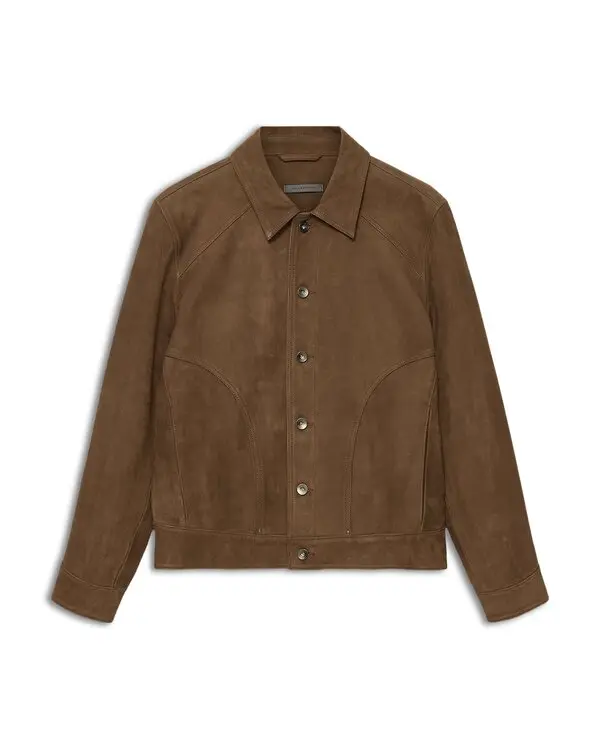 John Varvatos Douglas Seamed Leather Jacket