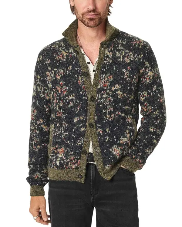 John Varvatos Giverny Floral Cardigan Sweater