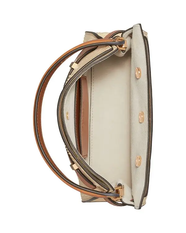 Tory Burch Lee Radziwill Snake Embossed Leather Crossbody Bag