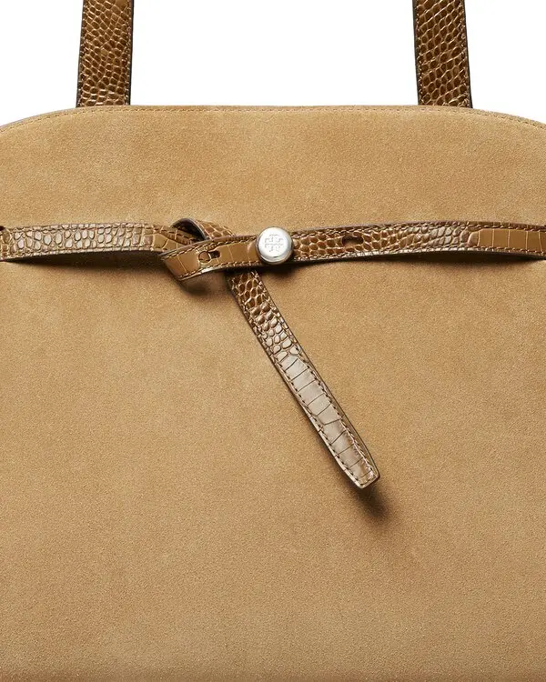 Tory Burch Romy Suede Bauletto Bag