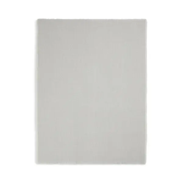 LANEROSSI Zebio Melange Merino Wool Throw Blanket - Light Grey
