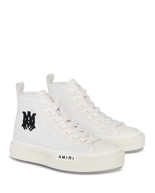 Amiri Skel Court Hi Canvas Sneakers