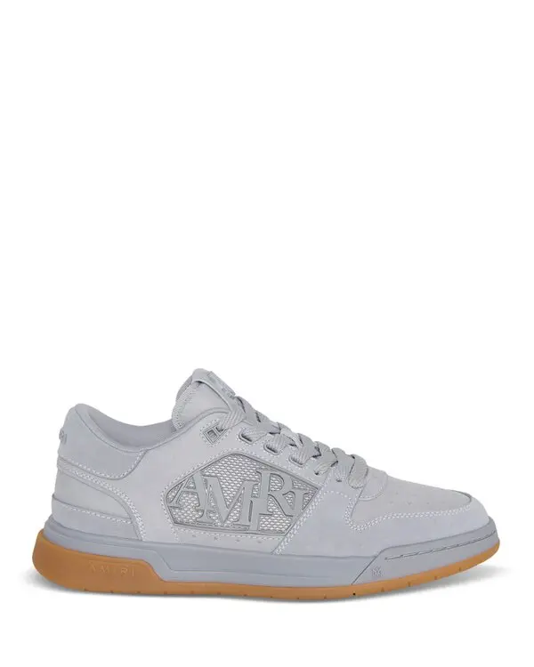 Amiri Classic Low Monochrome Leather Sneakers - Grey