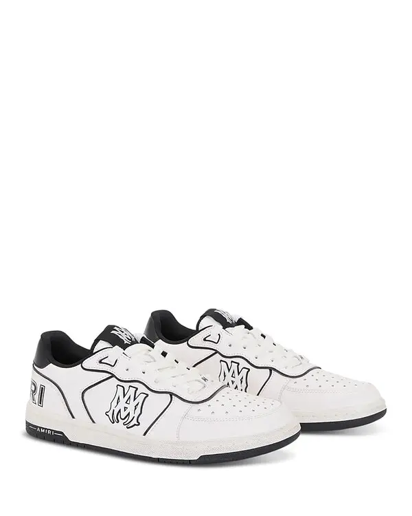 Amiri Newport Leather Sneakers - Ivory