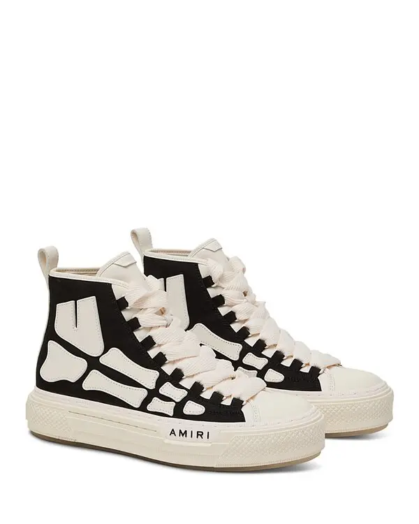 Amiri Skel Court Hi Canvas Sneakers