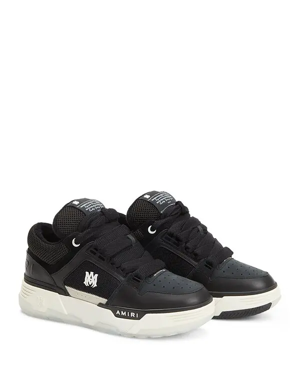 Amiri Ma-1 Leather Low Top Sneakers - Black