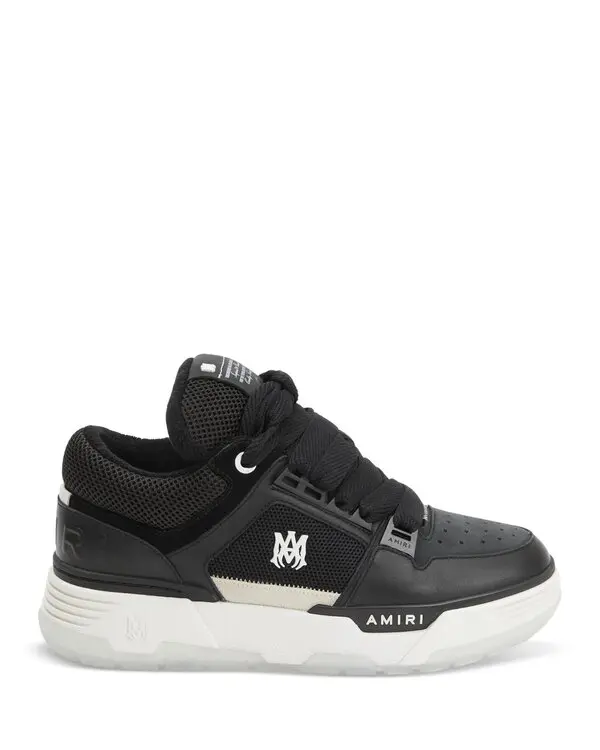 Amiri Ma-1 Leather Low Top Sneakers - Black
