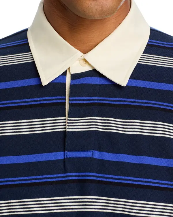 Nn07 David Stripe Polo Shirt