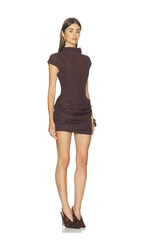 Magda Butrym Short Sleeve Mini Dress