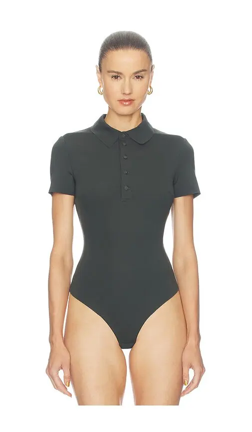 Commando Neoprene Polo Bodysuit