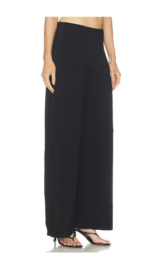 Norma Kamali Flat Front Wide Pant