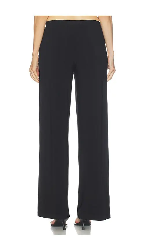 Norma Kamali Flat Front Wide Pant