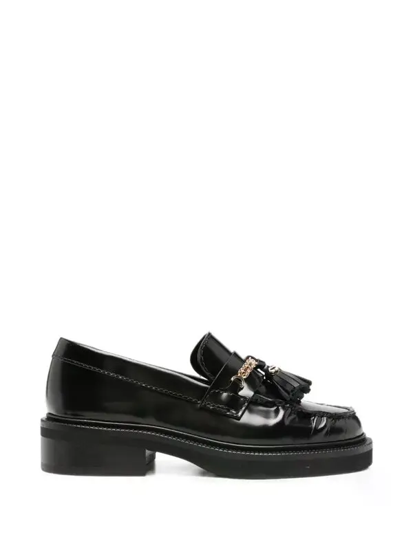 Maje Tassel-detail Chain-link Loafers