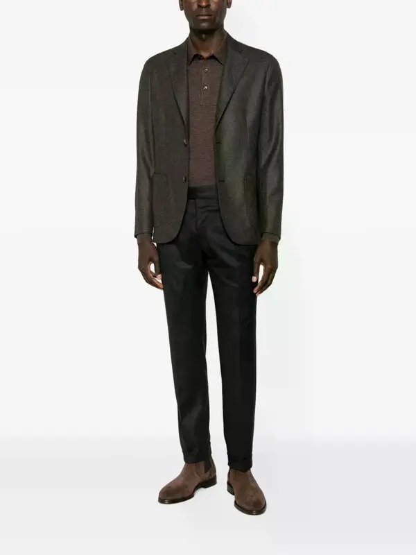 BARBA NAPOLI Single-breasted Notched-lapels Jacket
