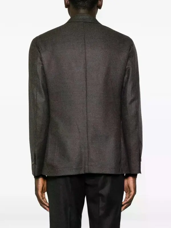 BARBA NAPOLI Single-breasted Notched-lapels Jacket