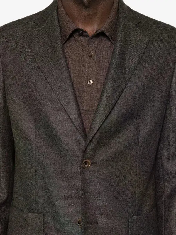 BARBA NAPOLI Single-breasted Notched-lapels Jacket