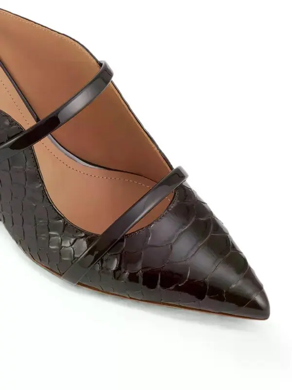MALONE SOULIERS Maureen Embossed Leather Mules