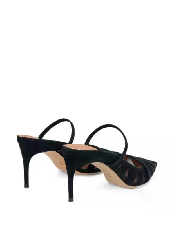 MALONE SOULIERS Aurora Mesh-panelled Mules