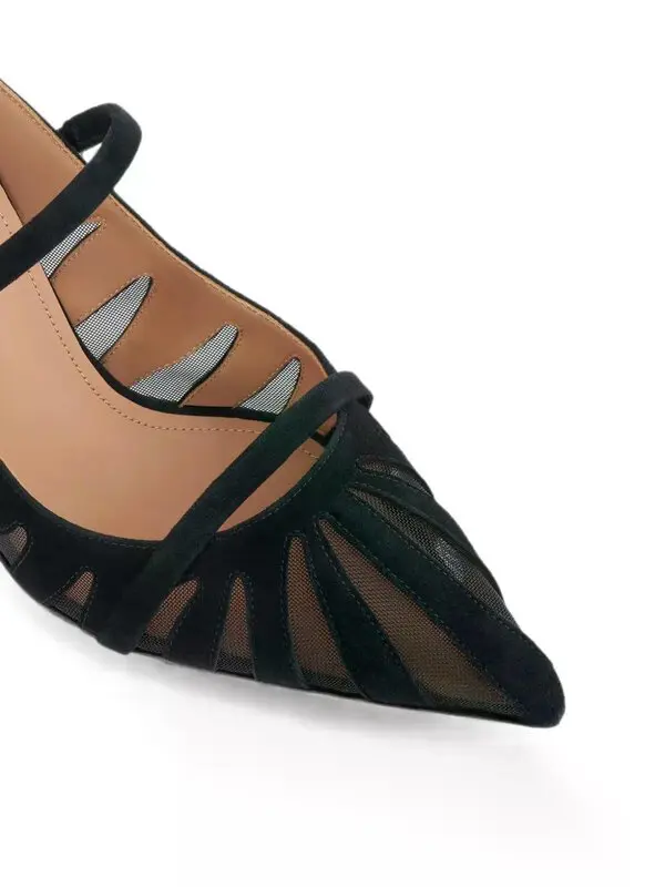MALONE SOULIERS Aurora Mesh-panelled Mules