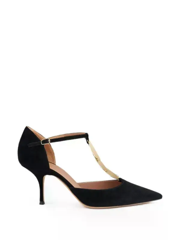 MALONE SOULIERS Kali Disc-embellished Suede Pumps