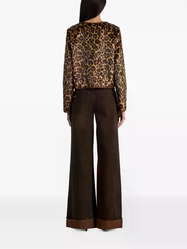 Alice + Olivia Alma Leopard-print Faux-fur Coat