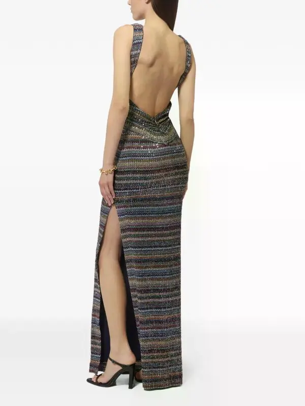 Missoni Sequin-embellished Striped Dress