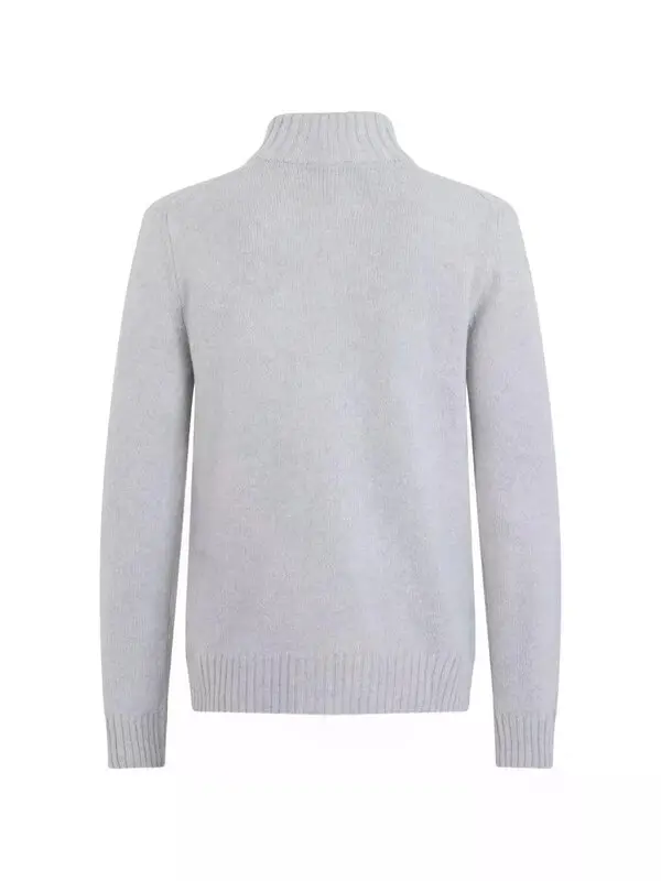SLOWEAR High-neck Button-up Cardigan