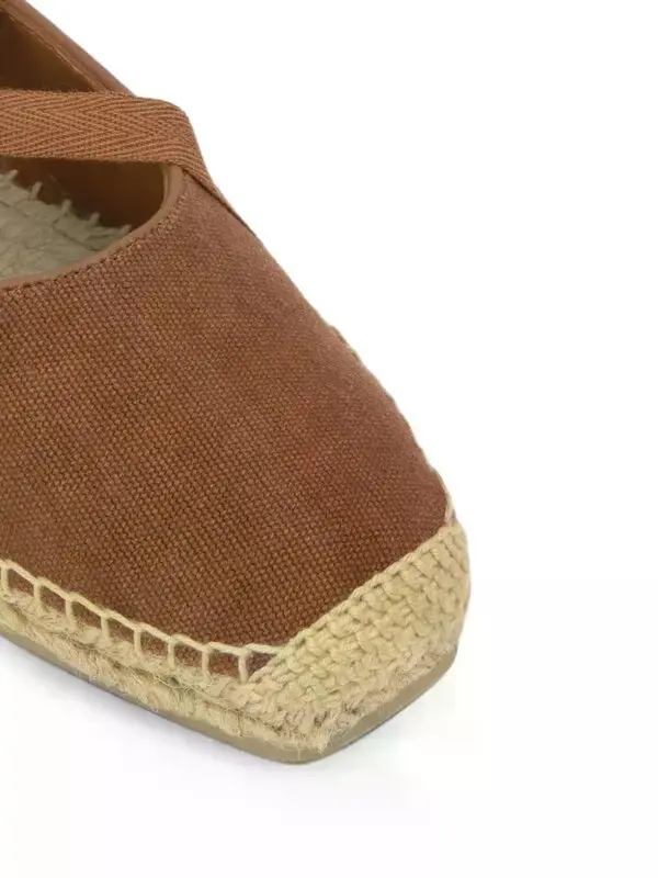 CastaÑer Petunia Lace-up Canvas Espadrille