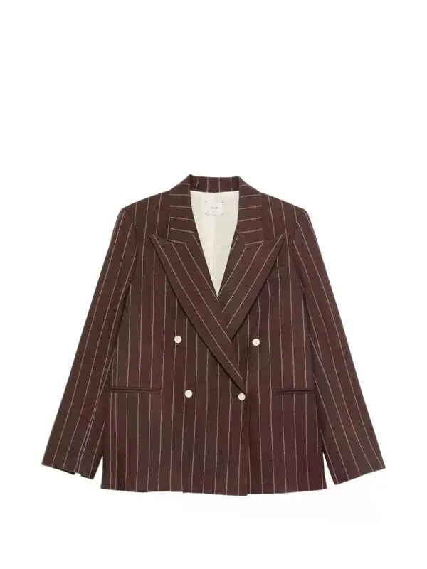 ALYSI Pinstripe Double-breasted Blazer