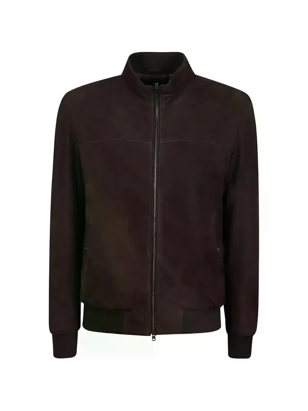 Herno Suede Bomber Jacket