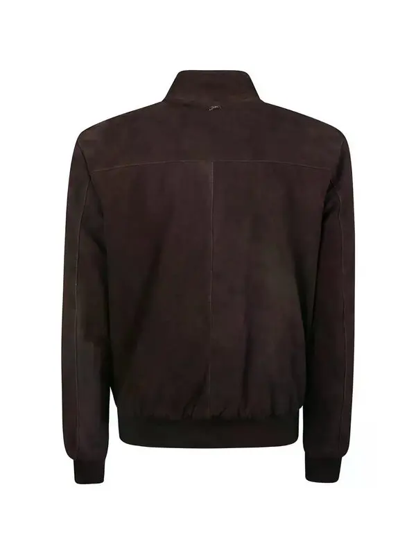 Herno Suede Bomber Jacket