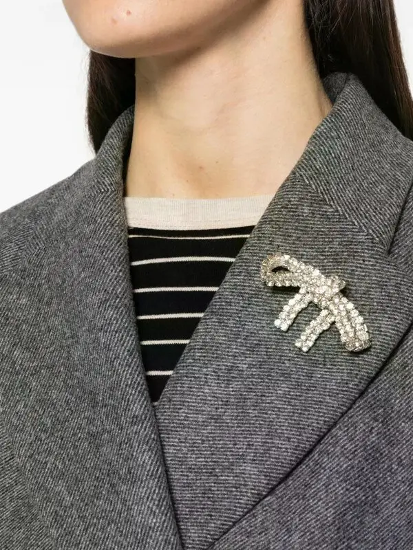 Maje Crystal-embellished Double-breasted Coat