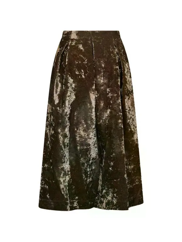 UMA WANG Inverted-pleat Flared Midi Skirt