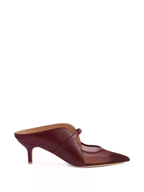 MALONE SOULIERS Maureen Arc Mesh-panelled Mules