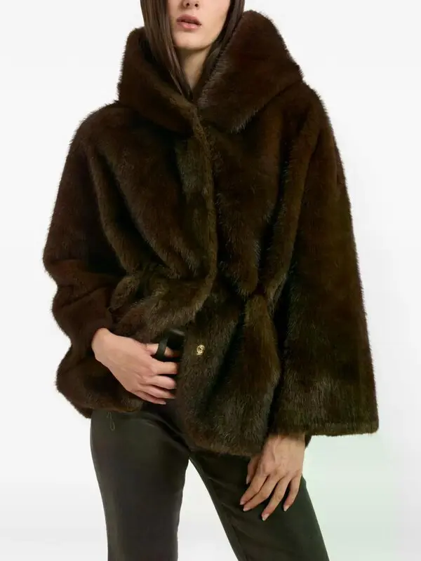 BULLY Hooded Faux-fur Jacket