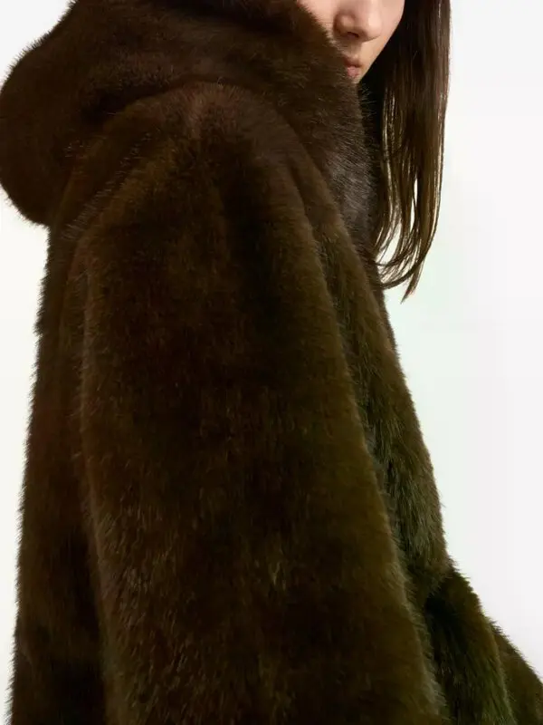 BULLY Hooded Faux-fur Jacket