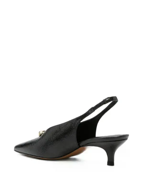 Maje Lizard-effect Pointed-toe Pumps