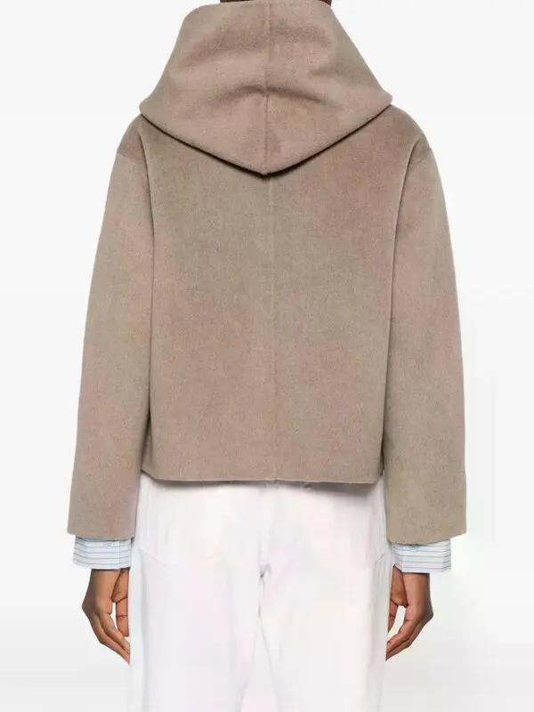 Maje Hooded Single-breasted Coat