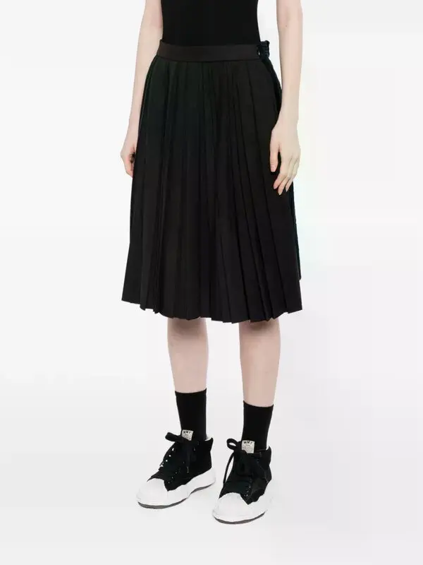 Mihara Yasuhiro Pleated A-line Skirt