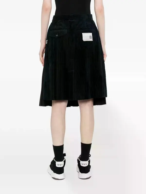 Mihara Yasuhiro Pleated A-line Skirt