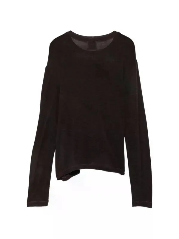 ALYSI Knot-detail Long-sleeve Sweater