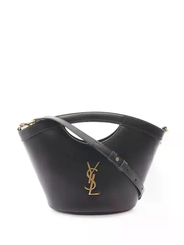 Saint Laurent Mini Seria Two-way Handbag - Black