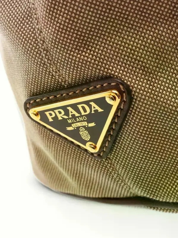 Prada 2010s Logo-jacquard Two-way Handbag