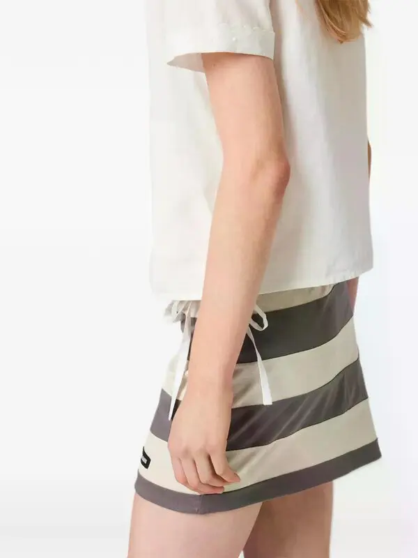 Miu Miu Striped Jersey Miniskirt
