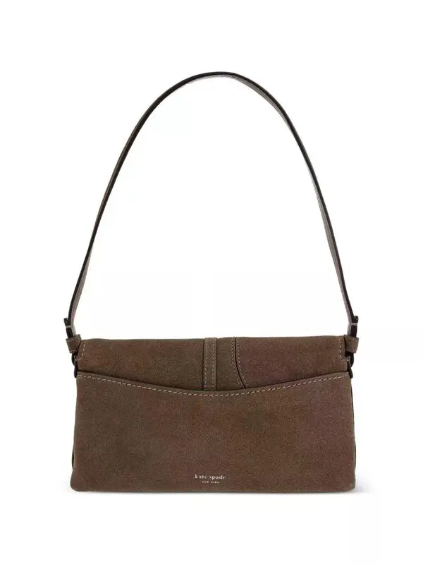 Kate Spade New York Loop Knotted Suede Shoulder Bag - Brown