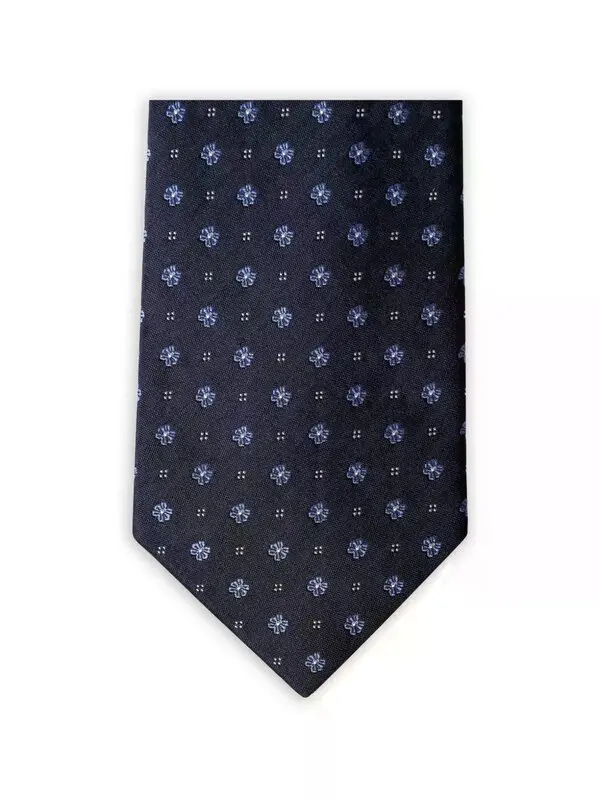 HACKETT LONDON Floral-embroidered Tie