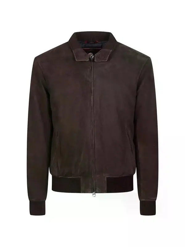STEWART Calf Suede Bomber Jacket